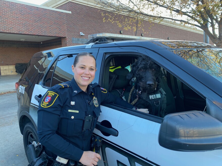 Meet the four-legged Moore Police officer meant to help with mental ...