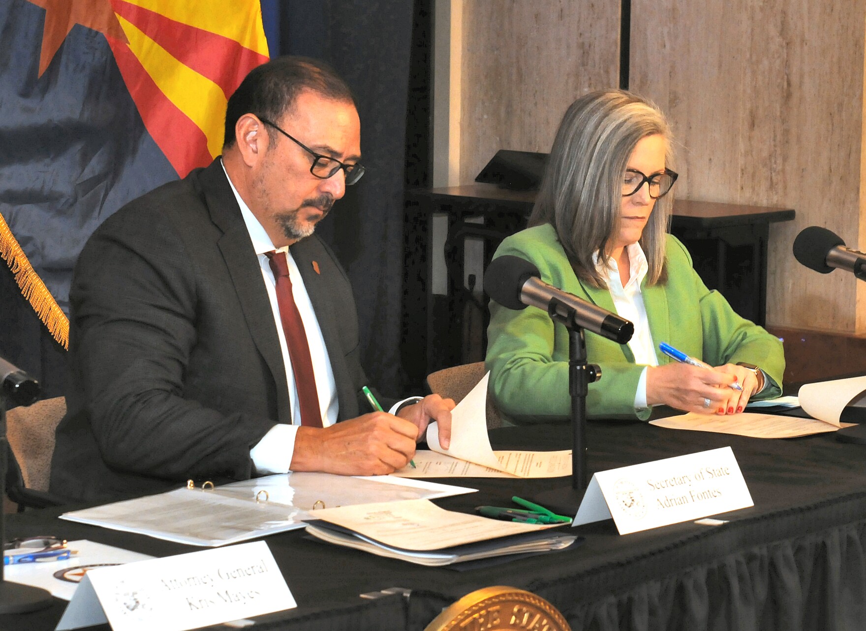 Arizona Gov. Hobbs, Secretary of State Fontes, others certify 2024 ...