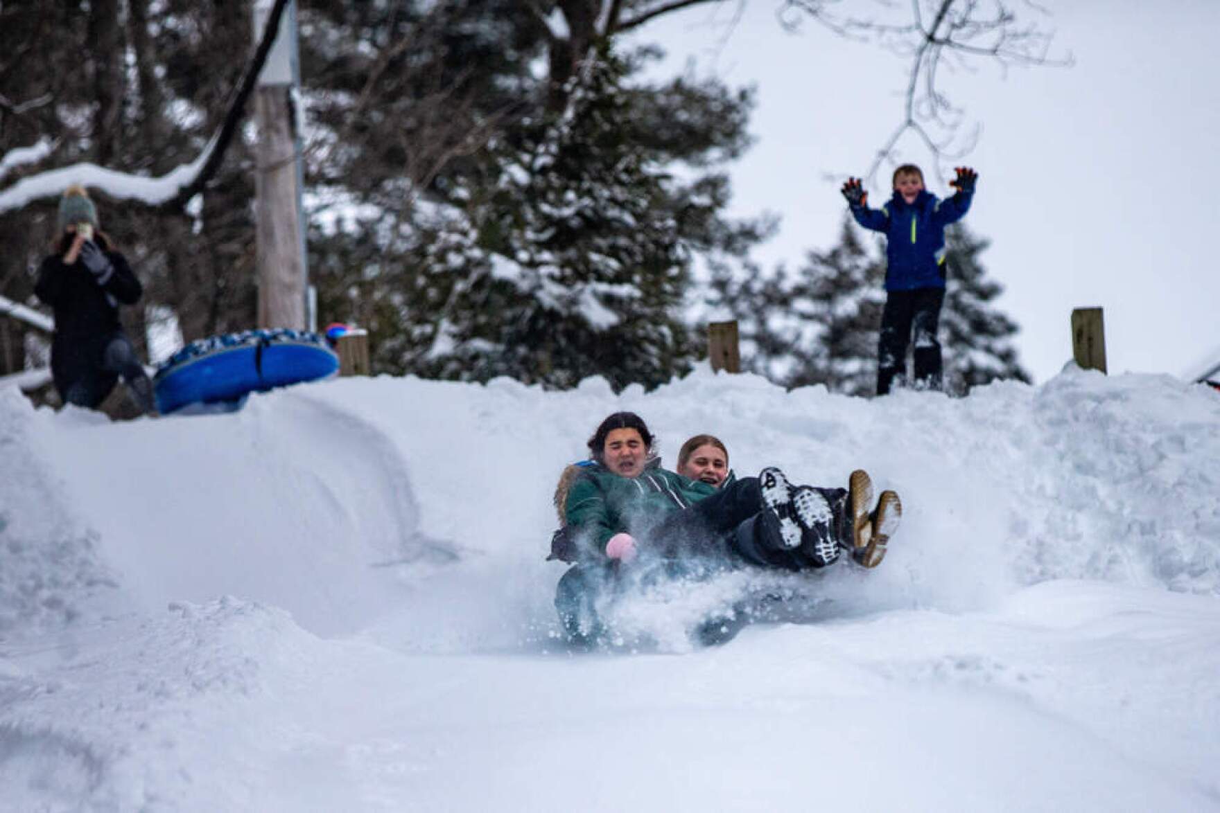 Kids, dogs flock to favorite sledding spots | New England News ...
