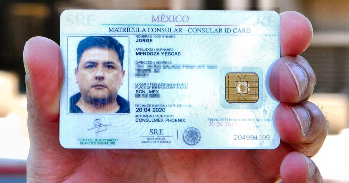 Consular IDs are a valid form of identification in Arizona
