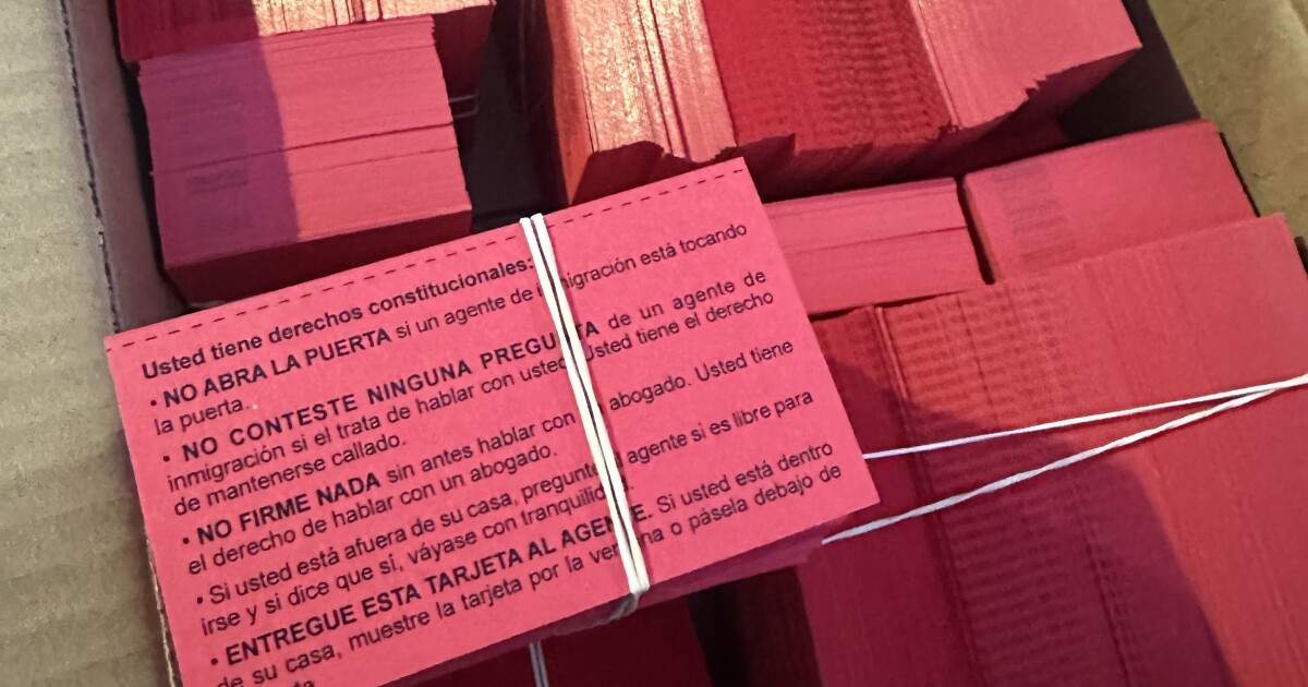 Wichitans have passed out thousands of Know Your Rights cards as ...