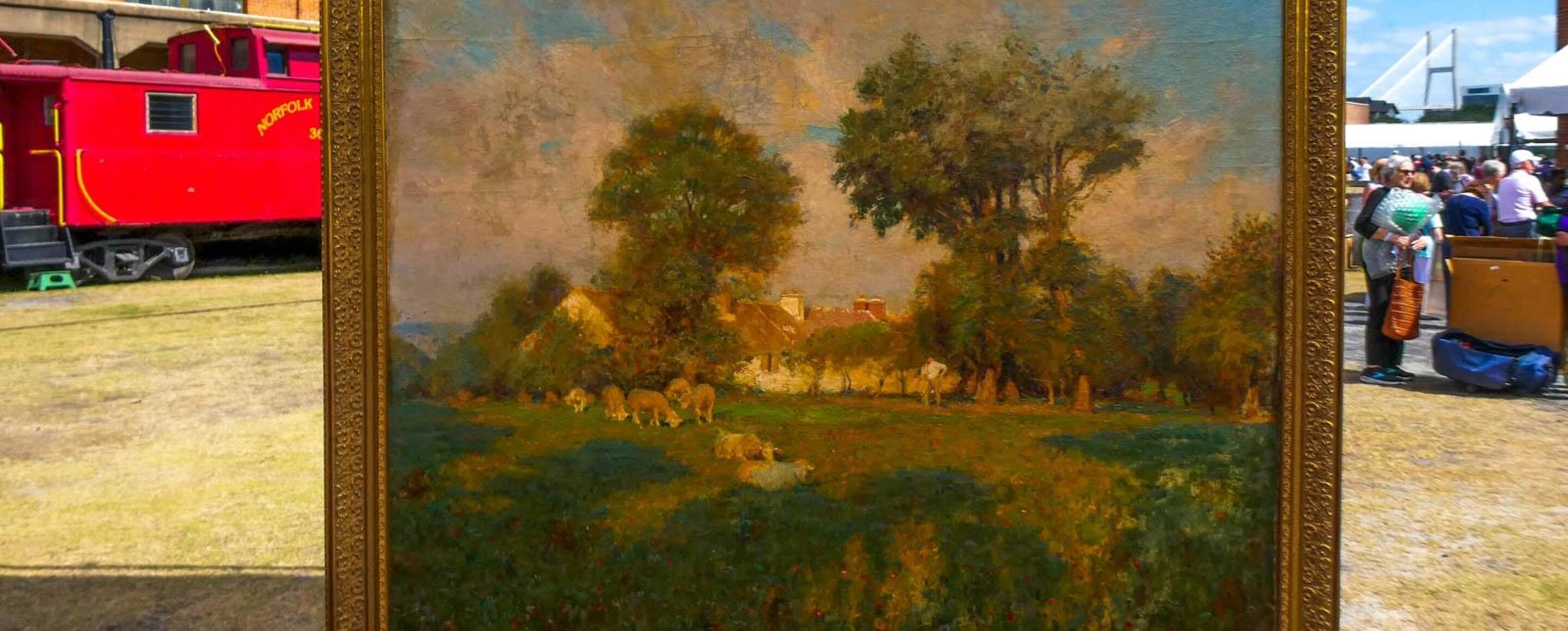 Appraisal: Alexis Jean Fournier Landscape Oil Painting, ca. 1910 | SDPB