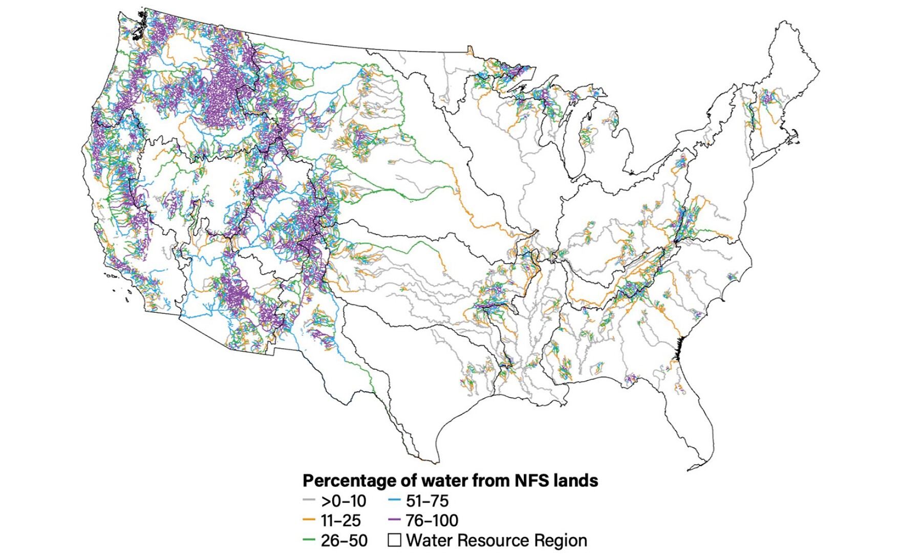 National forests deliver almost half of the West's drinking water supply, report shows