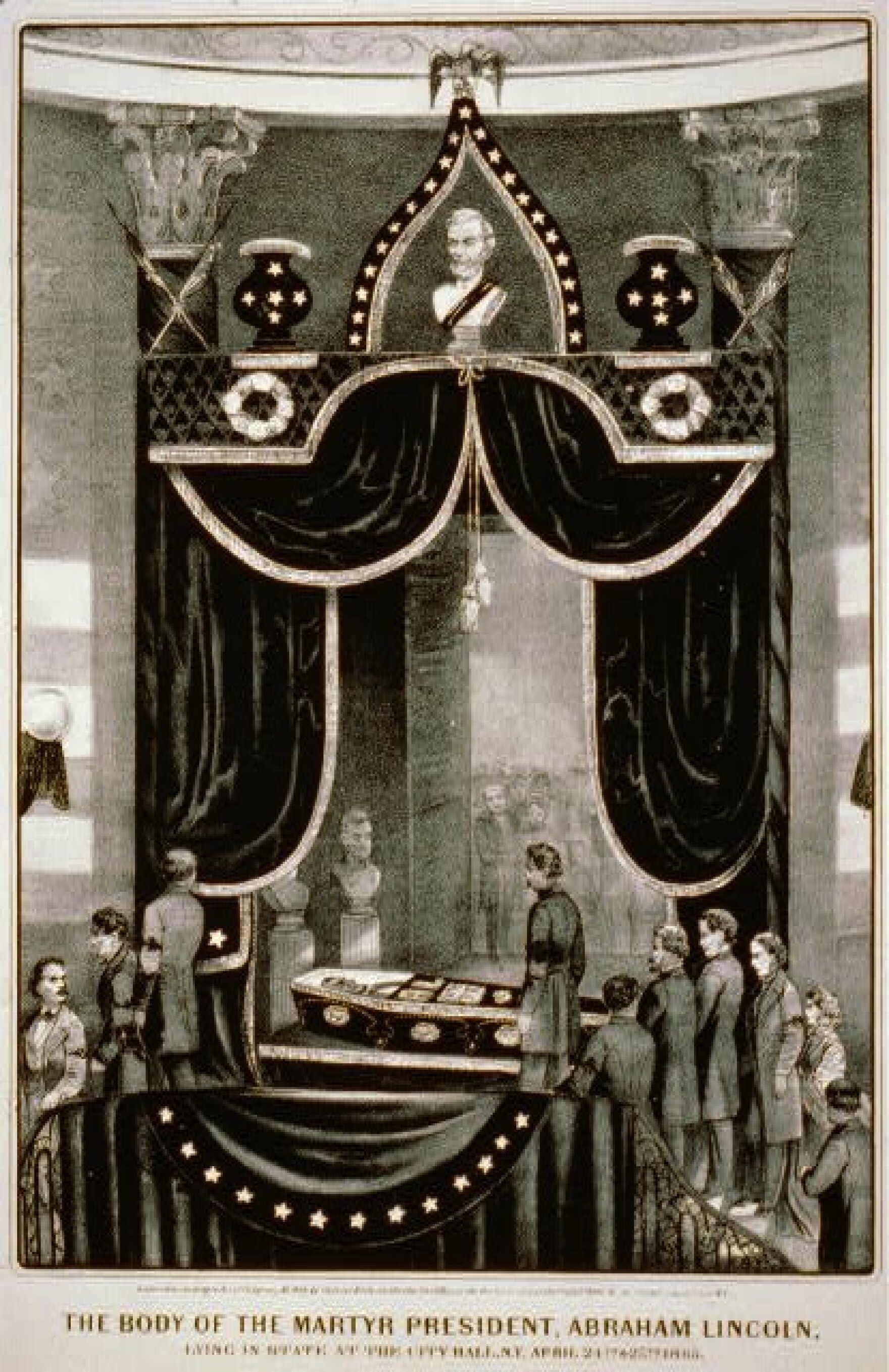 This coffin is fit for a president; it'll be used at the reenactment of ...