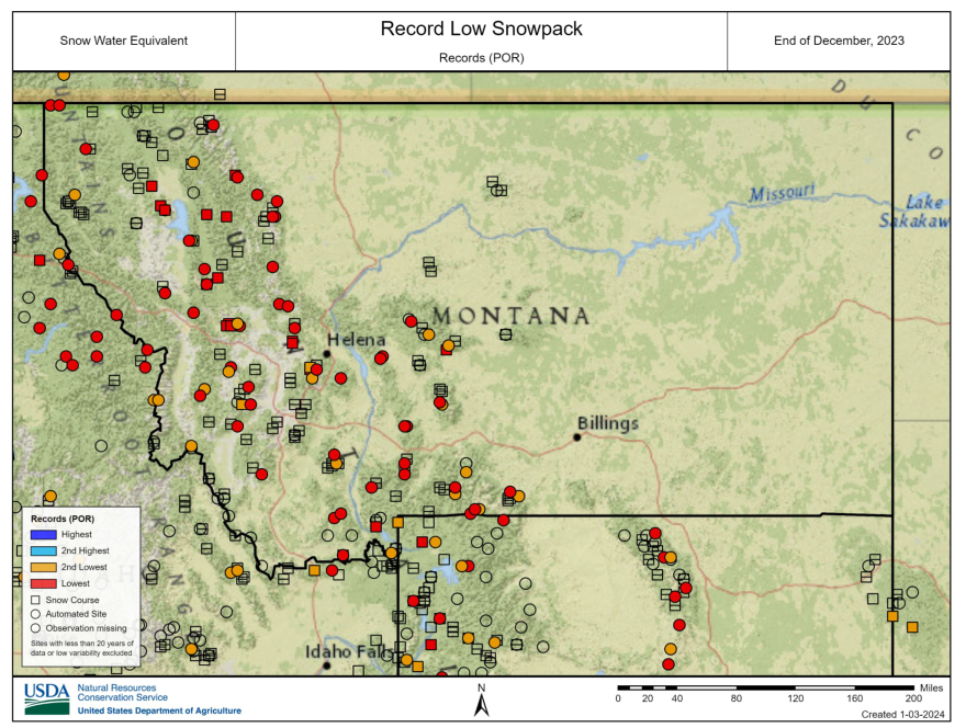 Snowpack hits record lows across western Montana | YPR