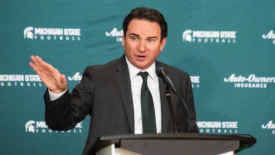 New MSU Football Coach Jonathan Smith introduced to Spartan Nation ...
