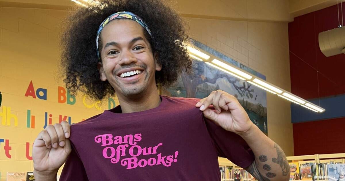 Librarian Mychal Threets showcases the joy of books across social media