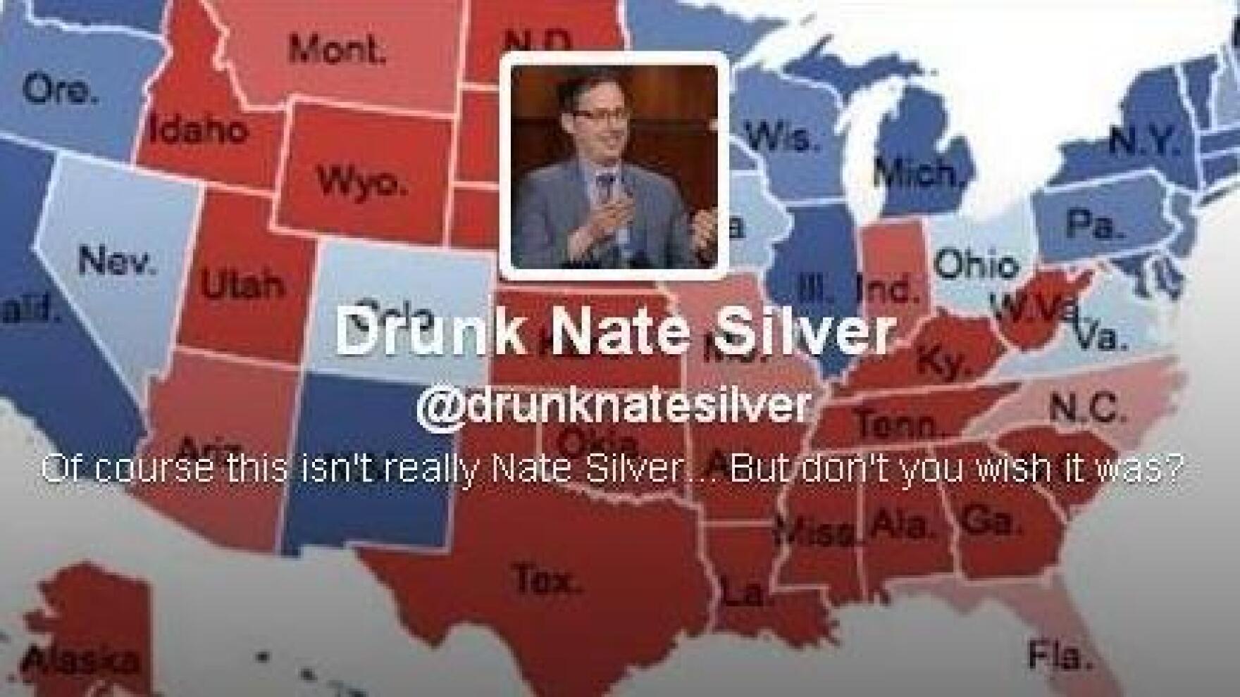 'Drunk Nate Silver' Parody Wakes Up After Real Nate Silver's Big Score