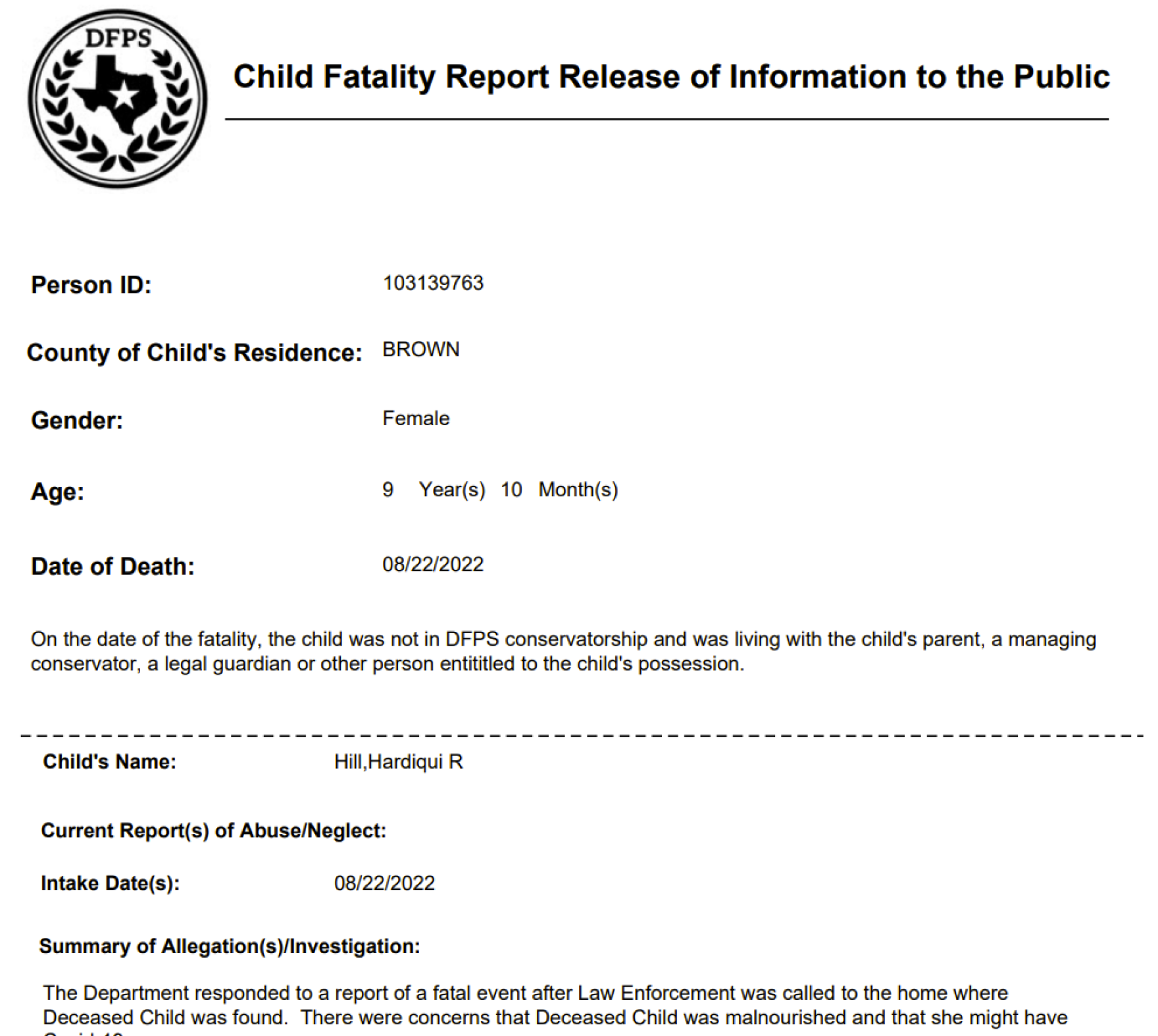 Texas keeps child abuse and neglect deaths out of sight, bringing light ...