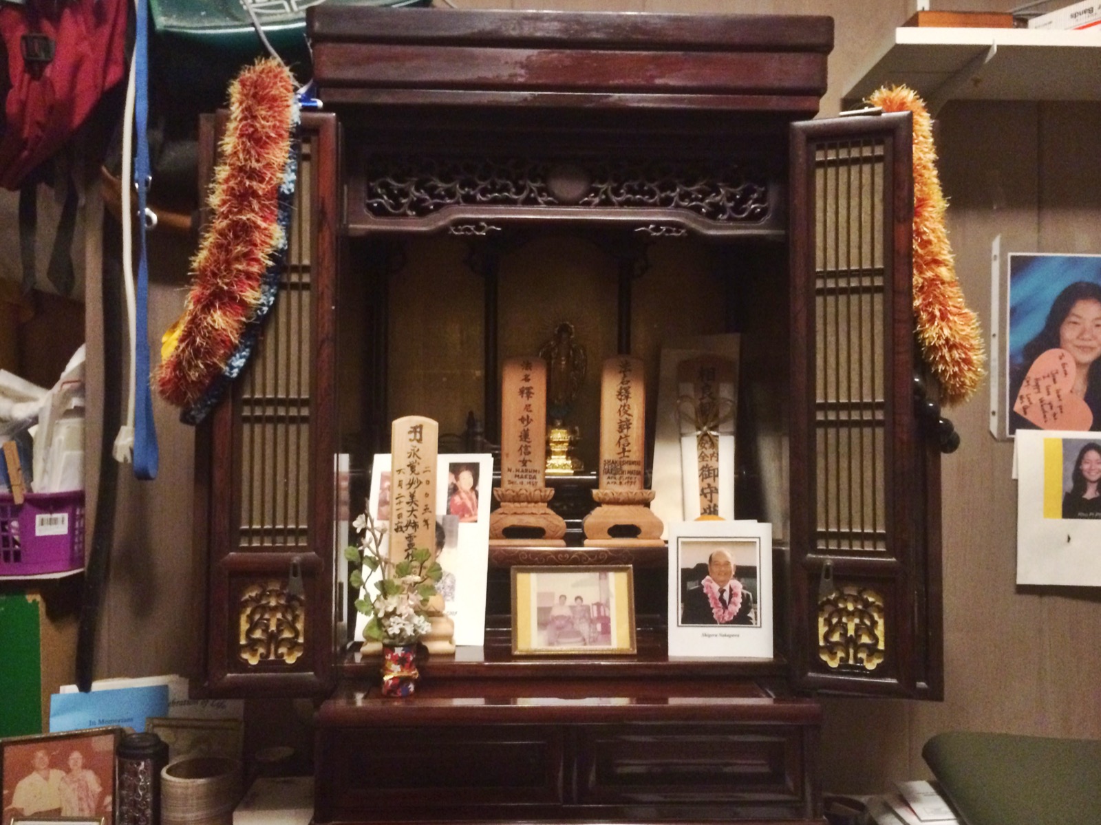 Japanese Altar Buddhist Home Altar/Butsudan, Buddha Japan Early
