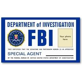 Blank Fbi Badge