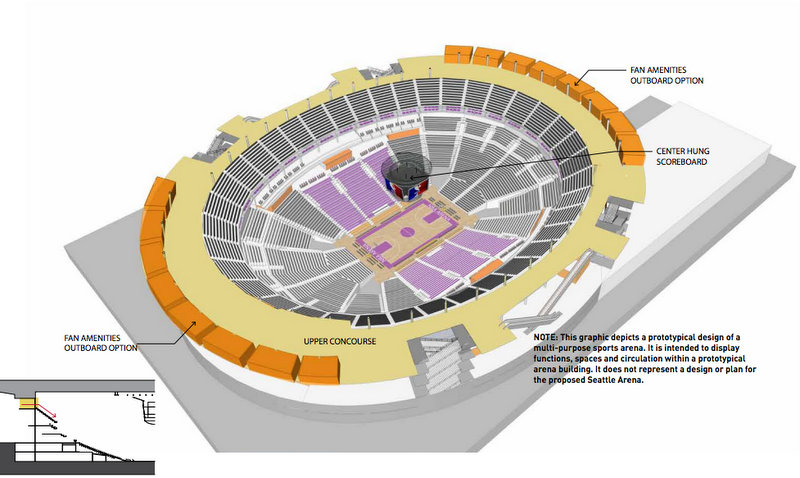 Nba Arena Layouts Large Modern Basketball Arena With Yellow Seats