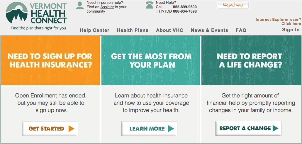 Vermont Health Connect Health Insurance Has Never Been... Vermont