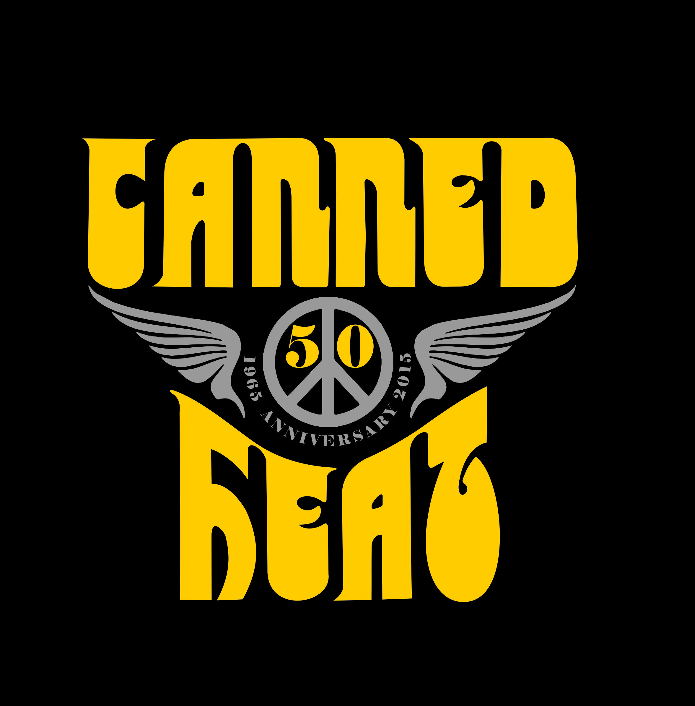 Canned Heat Logo Vintage Bumper Sticker: Canned Heat