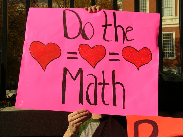 We Love Math Bulletin Board