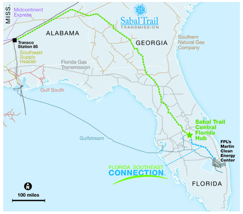 Map Of Pipelines North Florida Transco Warns Of 'Dramatic Energy
