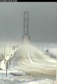 Mackinac Bridge Car Blown Off Maintenance Helps The Mackinac Bridge