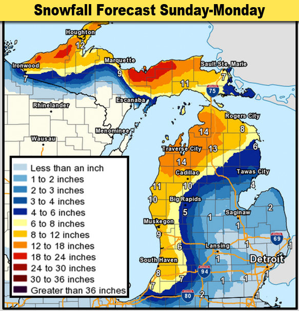 Michigan Lake Effect Snow
