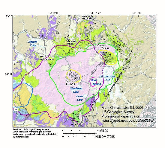 Yellowstone Caldera Eruption Map USGS: Threat Of Yellowstone Eruption