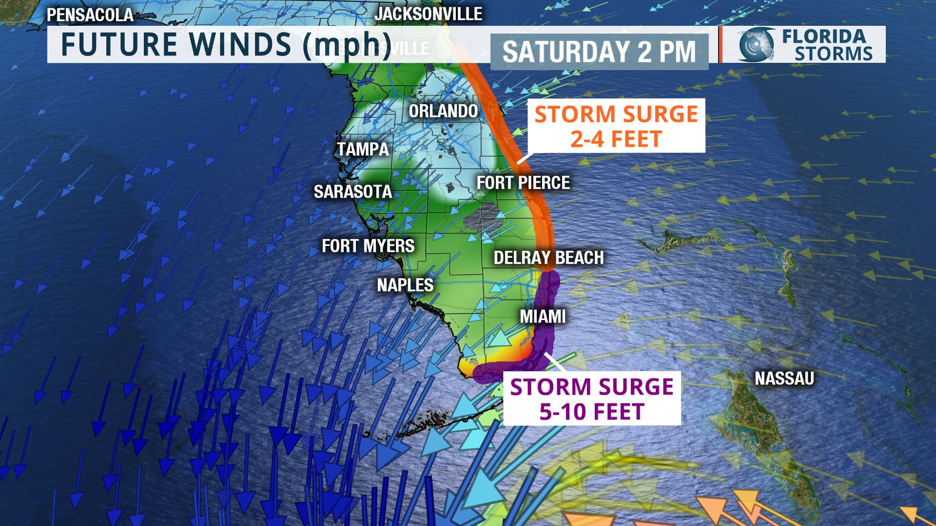 Stuart Florida Storm Surge Map