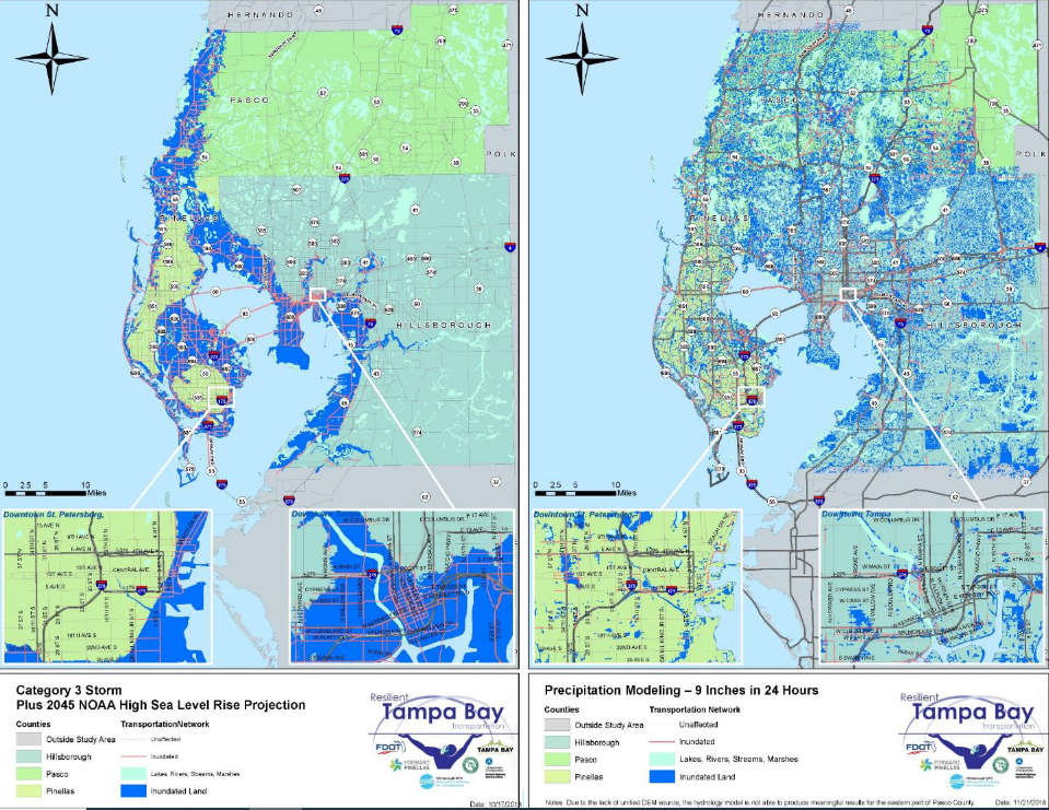 Pinellas Pasco County Map