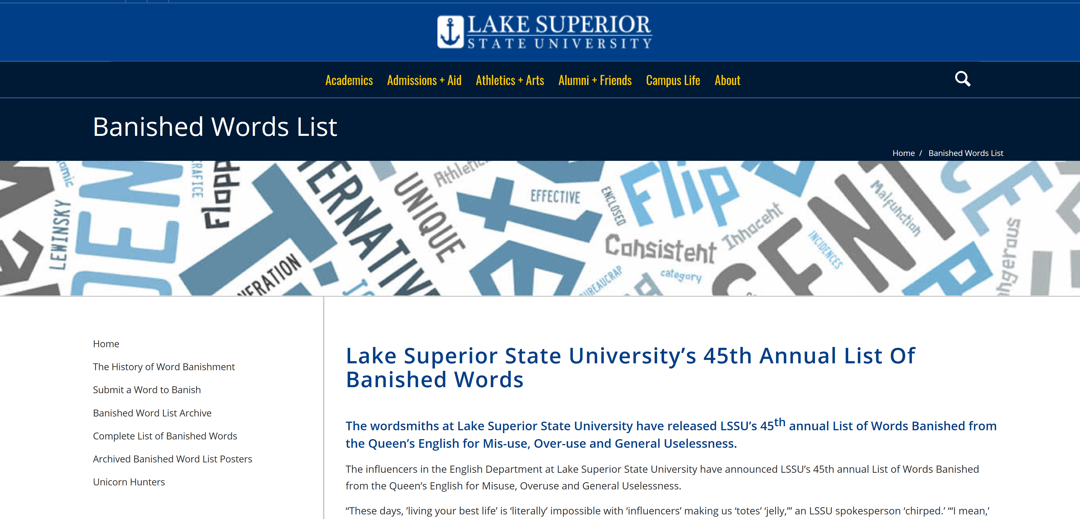 Banished Words